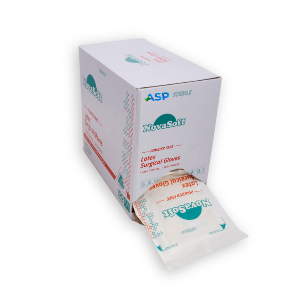 دستکش جراحی بدون پودر نواسافت (NovaSoft) 500 جفتی - فروشگاه ای اس پی مد